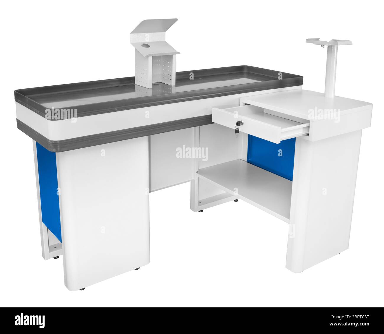 cashier machine or cash register terminal isolated on white background ...