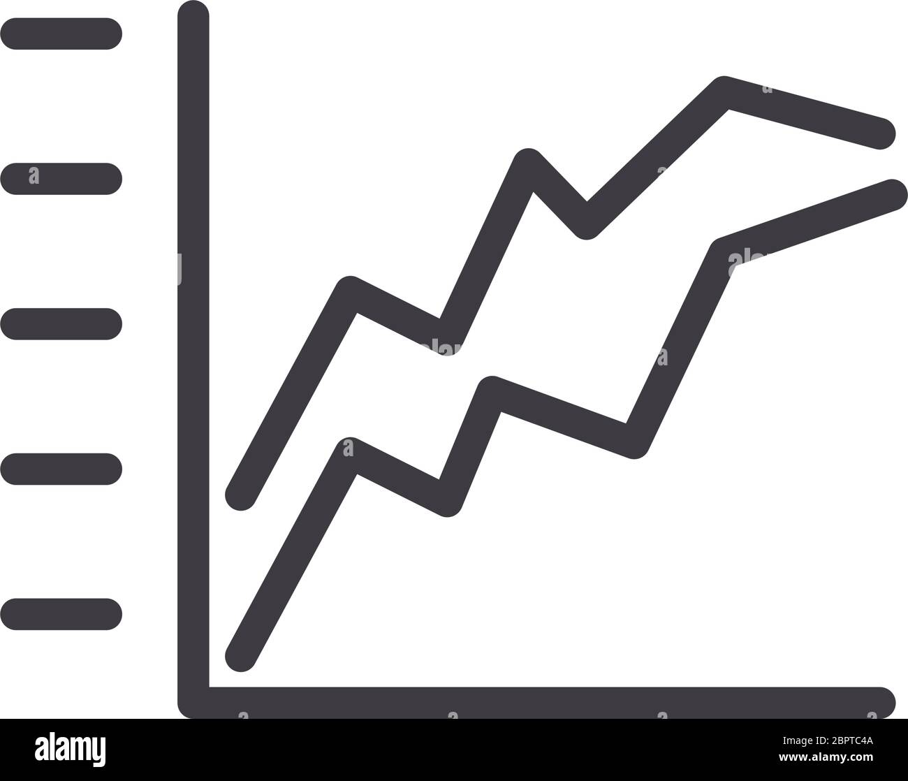 statistics graphic line style icon Stock Vector Image & Art - Alamy