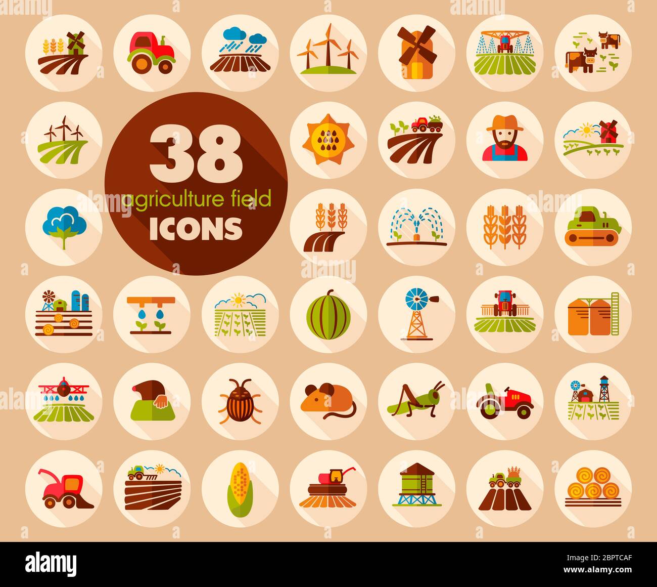 Farm Field icon. Agriculture sign. Graph symbol for your web site ...
