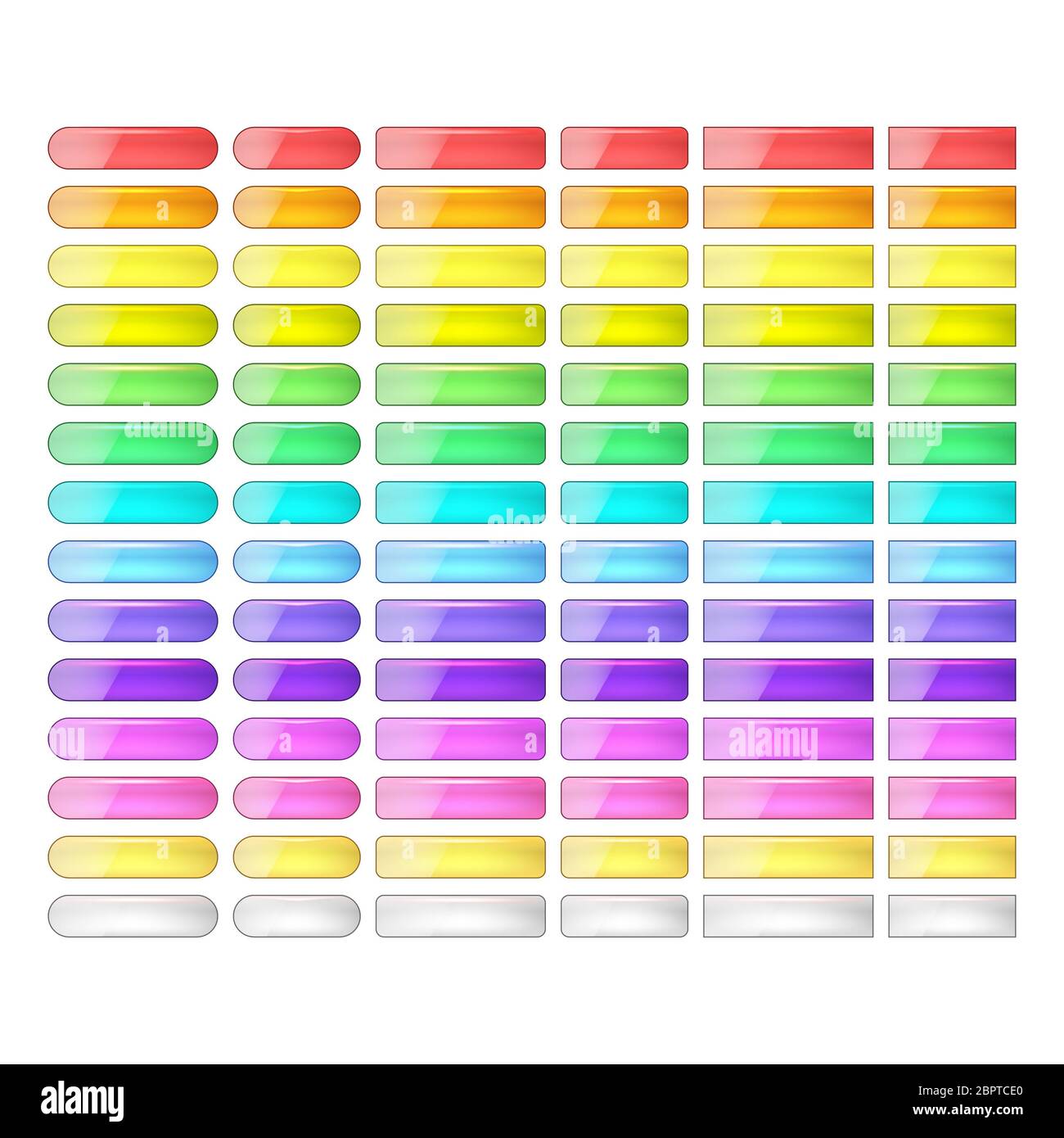 bright glossy web buttons set Stock Photo - Alamy