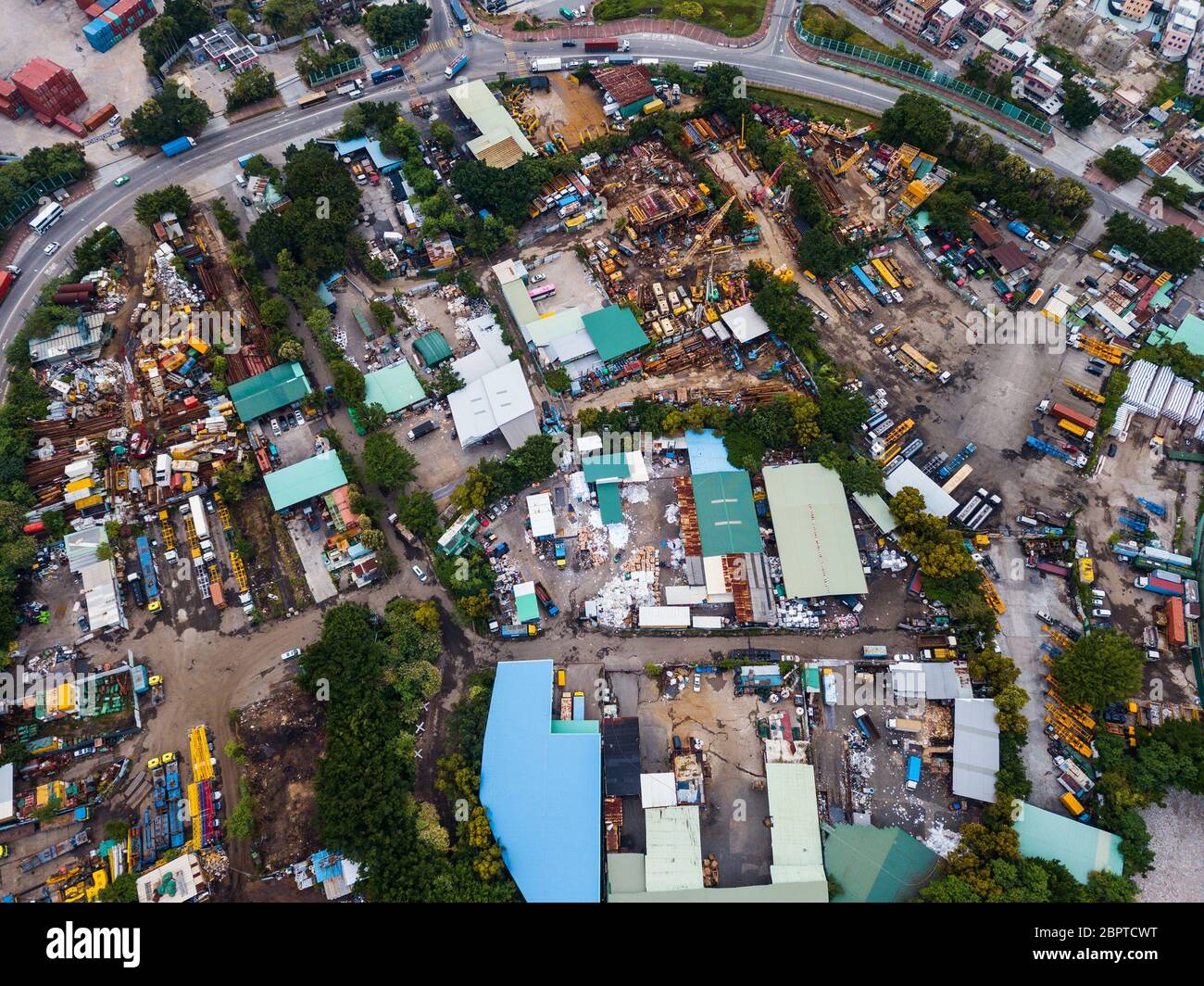 Top view of garbage Stock Photo - Alamy