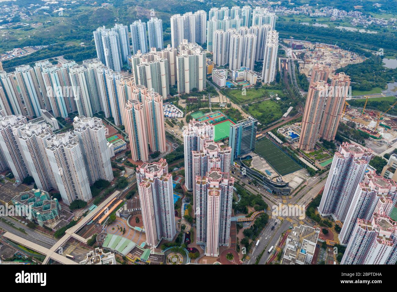 Hong Kong apartment building Stock Photo - Alamy