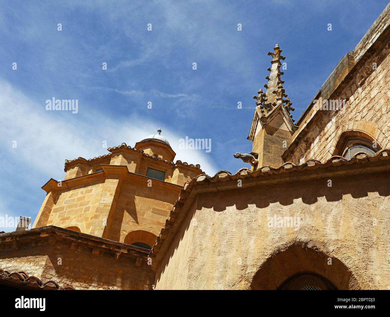 View of famous Aix Cathedral of the Holy Saviour (Saint-Sauveur ...