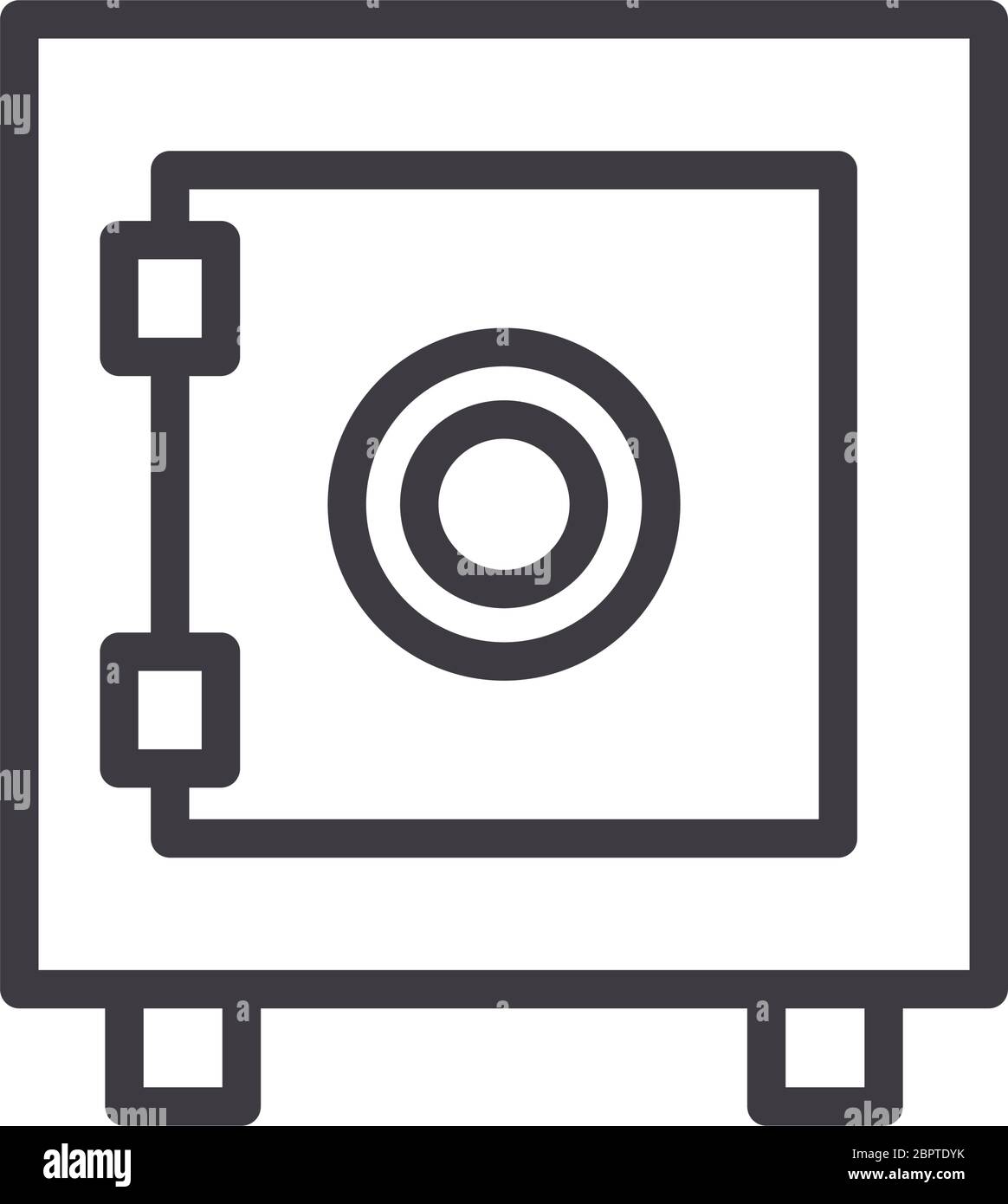 safe box line style icon Stock Vector Image & Art - Alamy