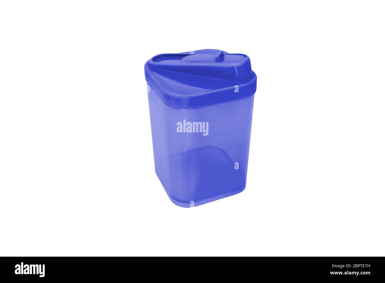 Color plastic container isolated on white background Stock Photo - Alamy