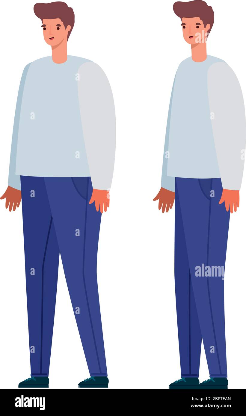 Men avatars cartoons vector design Stock Vector Image & Art - Alamy