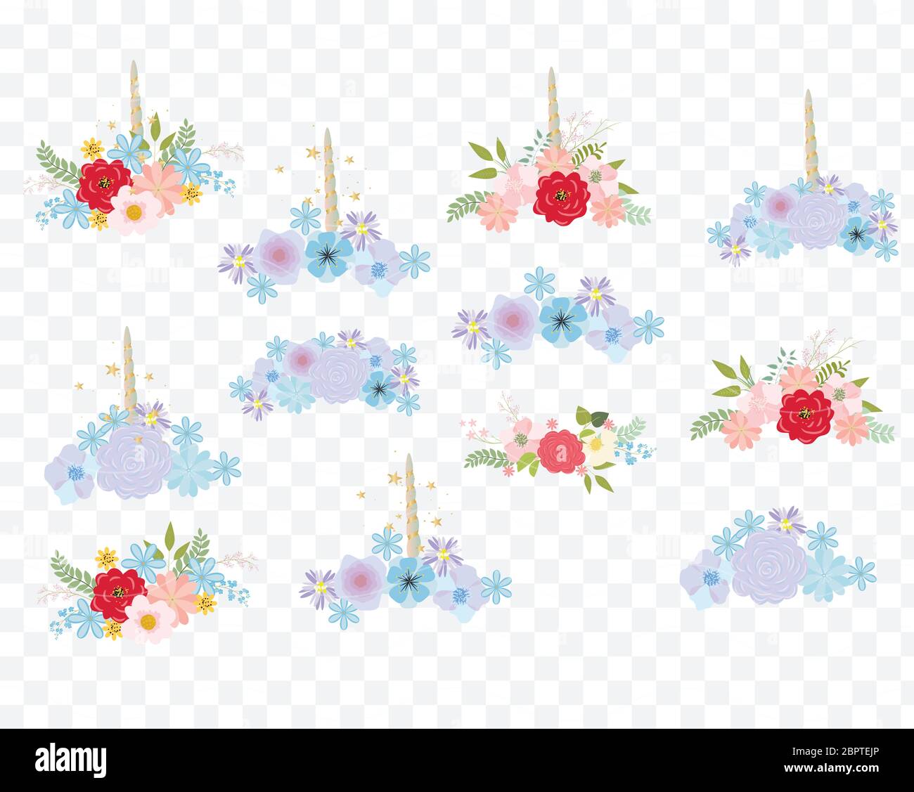 Golden unicorn isolated Stock Vector Images - Alamy