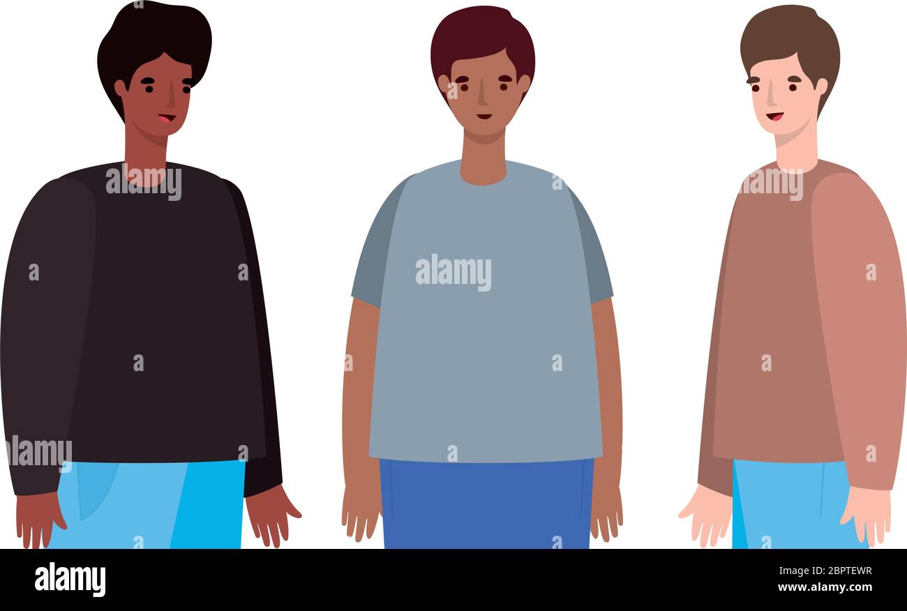 Men avatars cartoons vector design Stock Vector Image & Art - Alamy