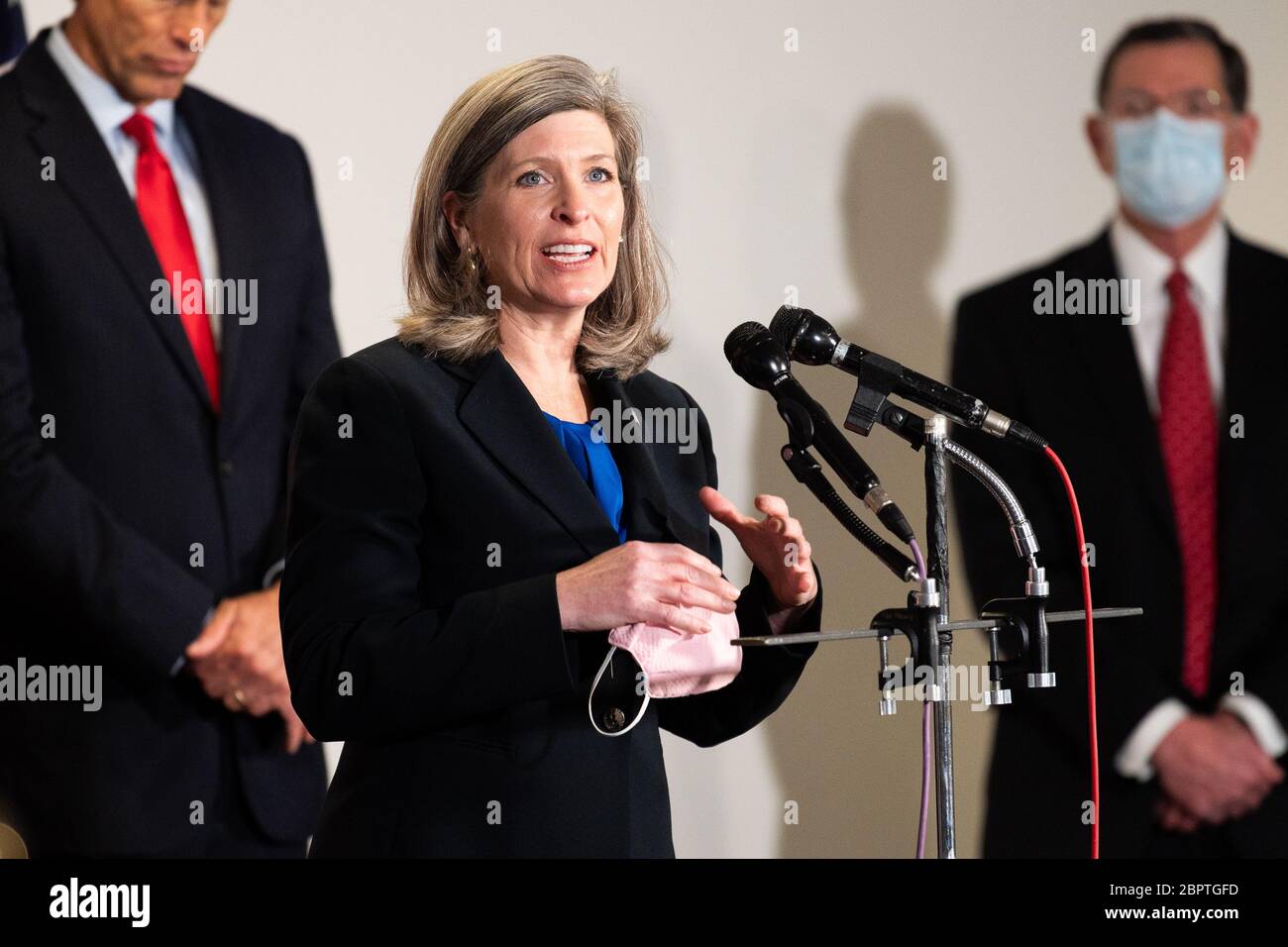 U.S. Senator Joni Ernst (R-IA) speaks at the Republican Senate Caucus ...