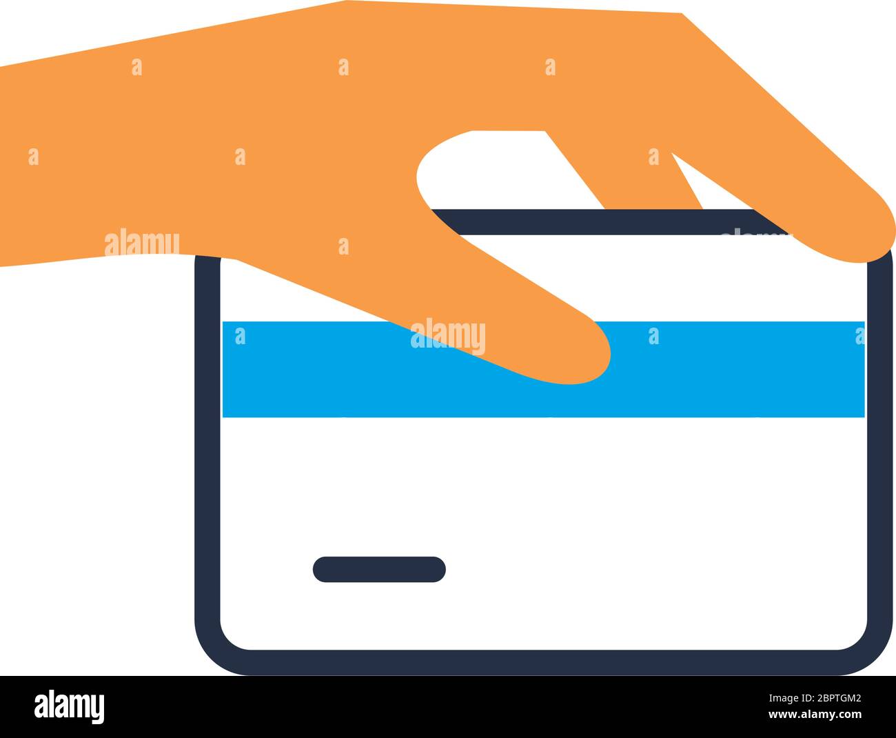 hand with credit card fill style icon Stock Vector Image & Art - Alamy