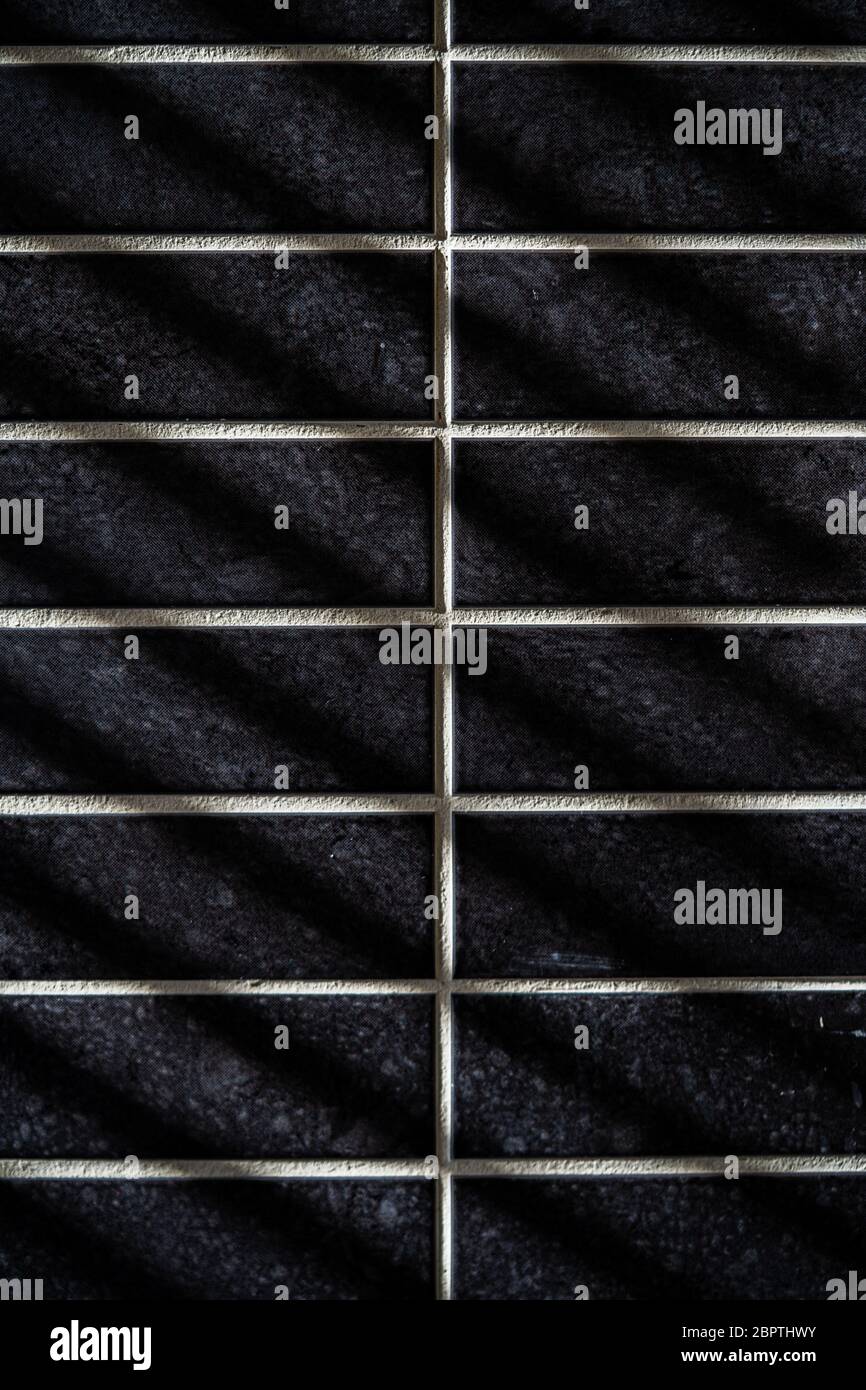 Industrial design window sunlight parallel lines shadows. Light and ...