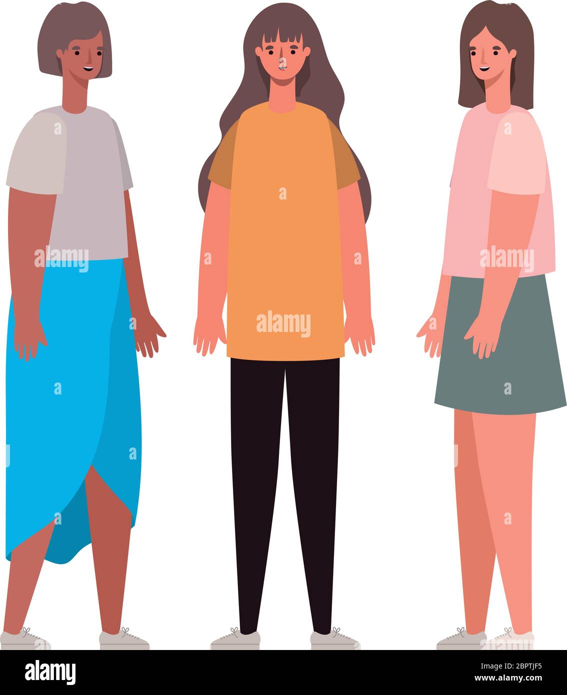 women avatars cartoons vector design Stock Vector Image & Art - Alamy