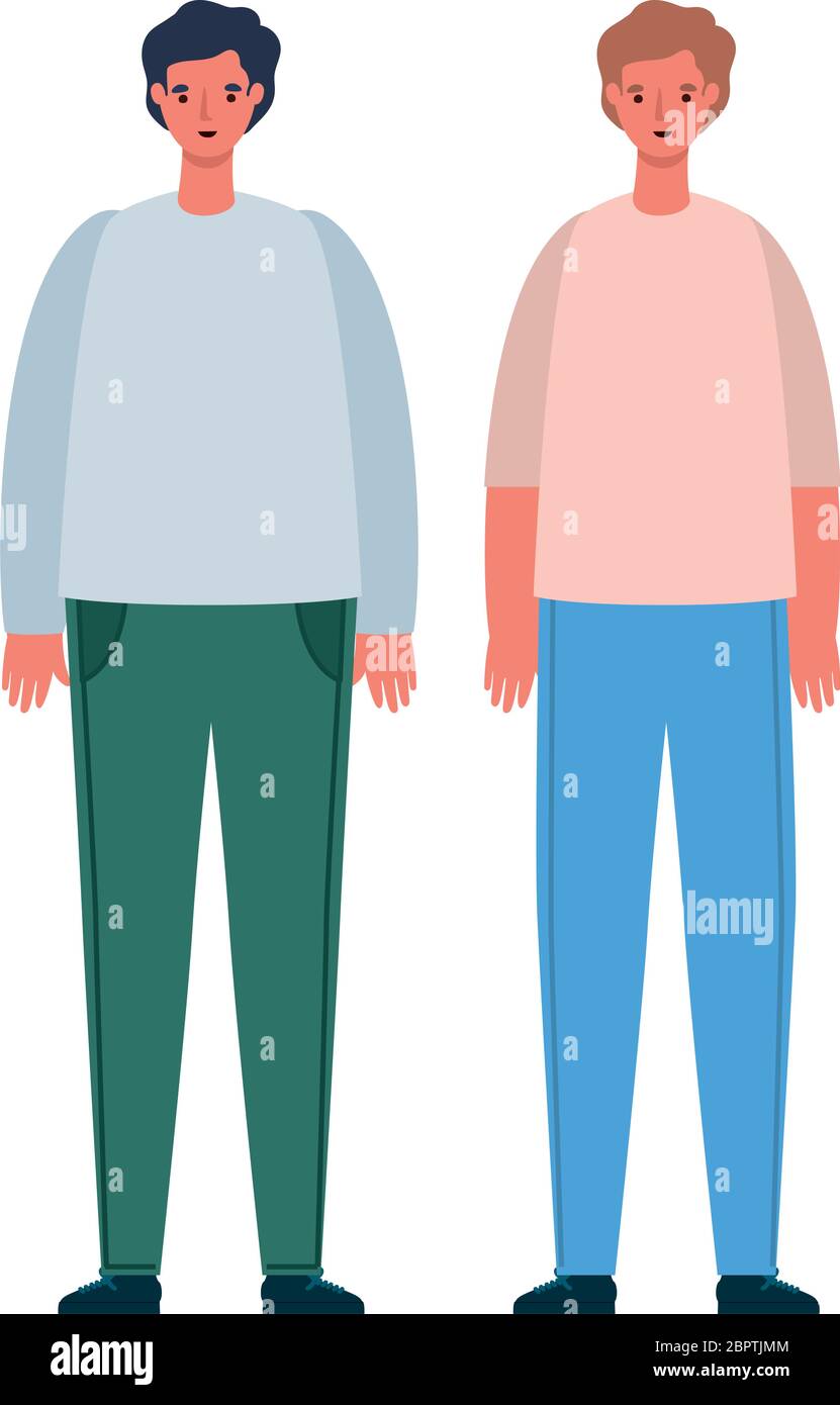 Men avatars cartoons vector design Stock Vector Image & Art - Alamy