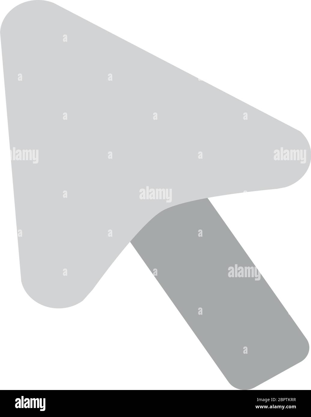 web cursor icon over white background, flat style, vector illustration ...