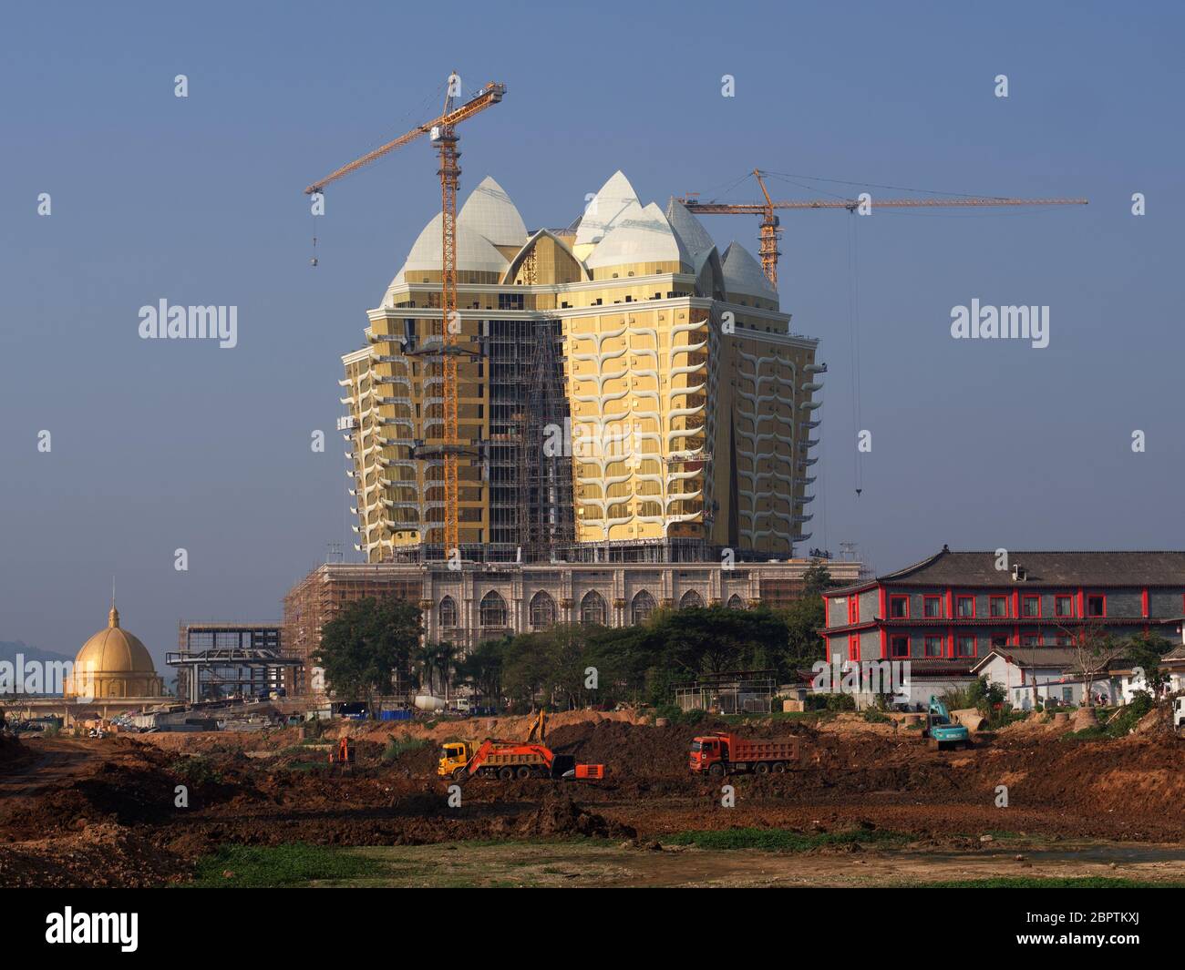 Golden Triangle Special Economic Zone In Laos Stock Photo - Alamy