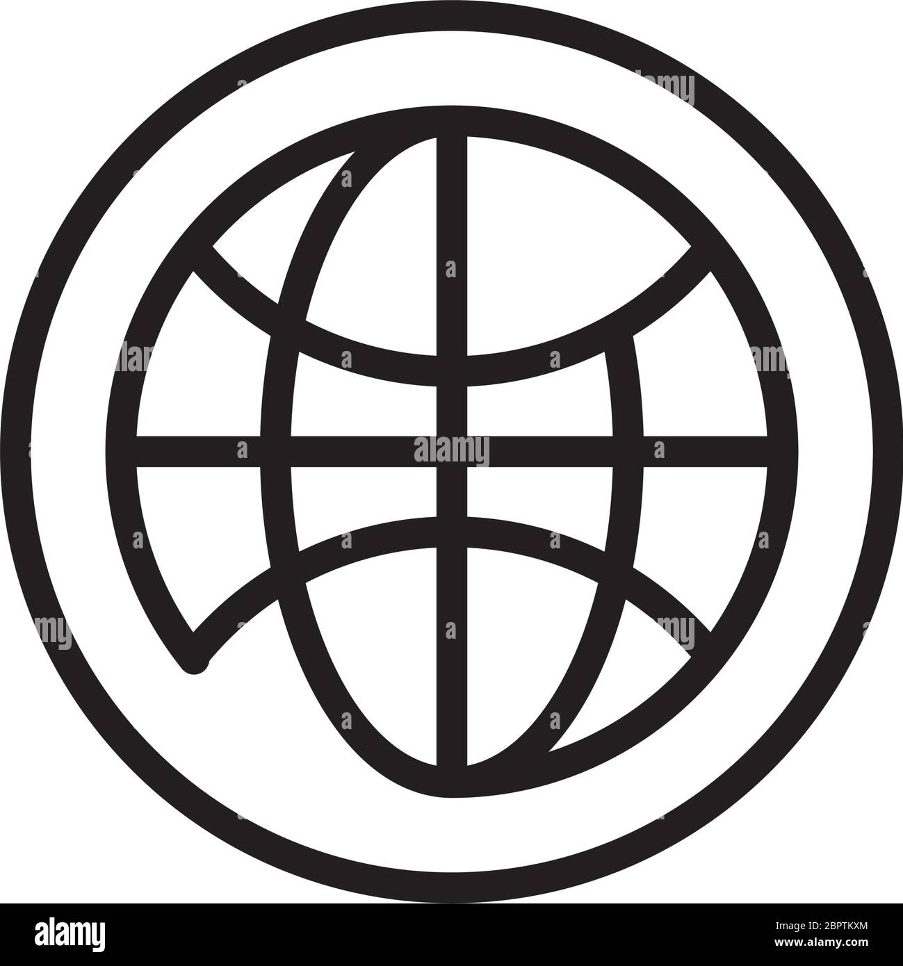 sphere browser line style icon Stock Vector Image & Art - Alamy