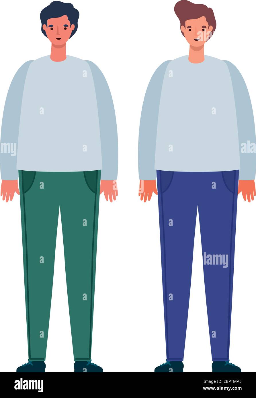 Men avatars cartoons vector design Stock Vector Image & Art - Alamy