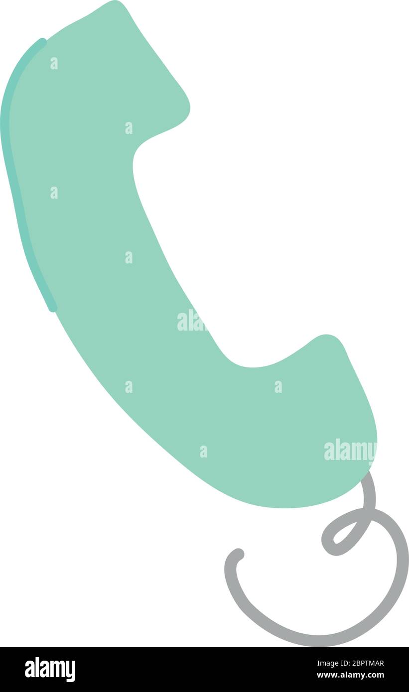 phone icon over white background, flat style, vector illustration Stock ...