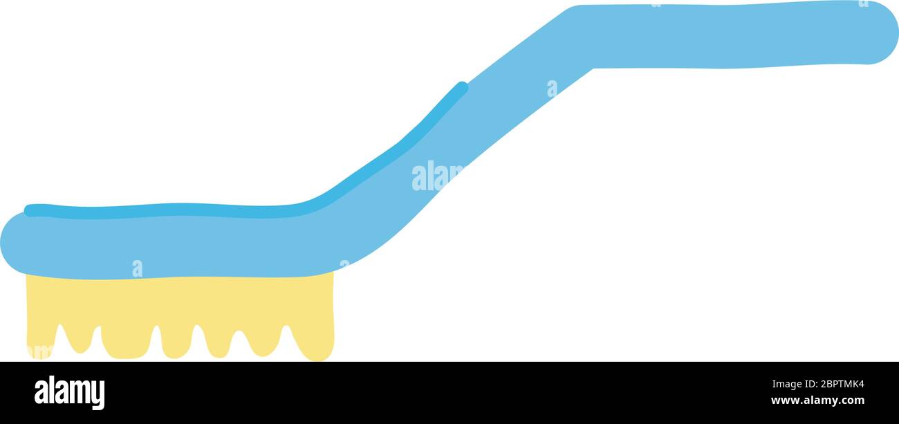 toothbrush icon over white background, flat style, vector illustration ...