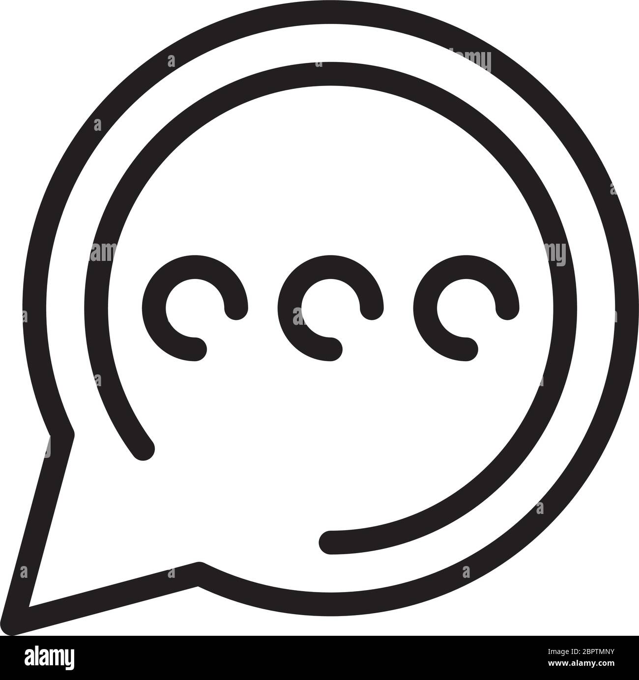 speech bubble line style icon Stock Vector Image & Art - Alamy