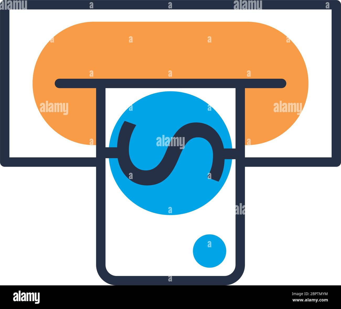 bill dollar fill style icon Stock Vector Image & Art - Alamy