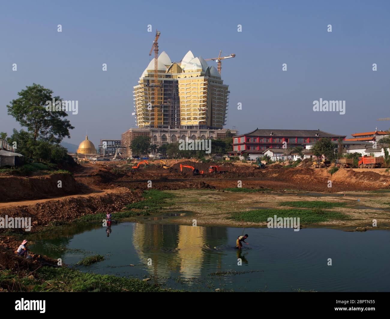 Golden Triangle Special Economic Zone In Laos Stock Photo - Alamy