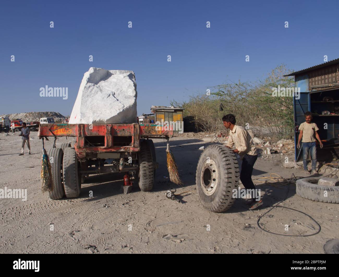 Marble transport in Rajasthan, India Stock Photo - Alamy