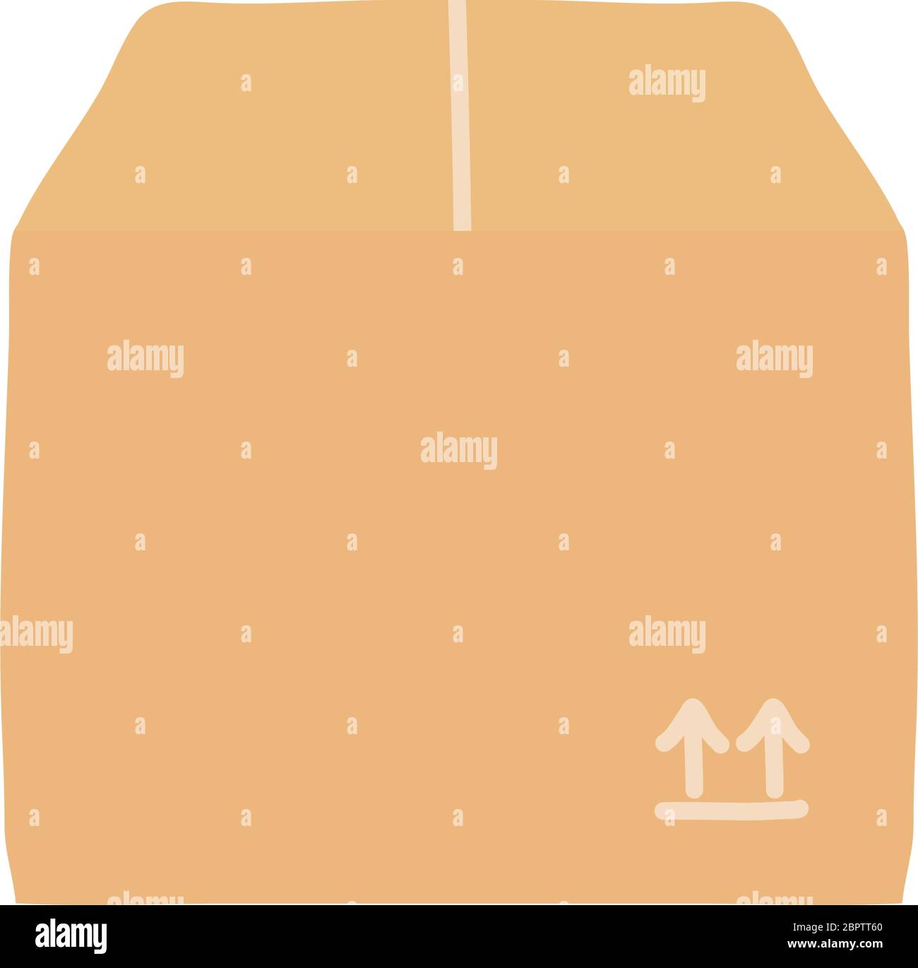 package box icon over white background, flat style, vector illustration ...