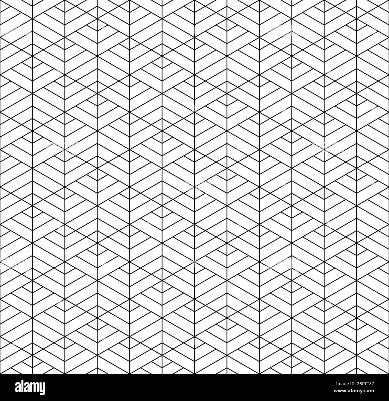 Seamless geometric pattern inspired by Japanese Kumiko ornament.Black ...