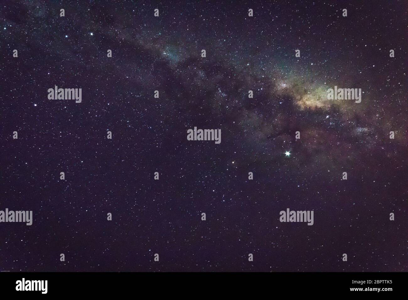 Starry purple view of the milkyway Stock Photo - Alamy