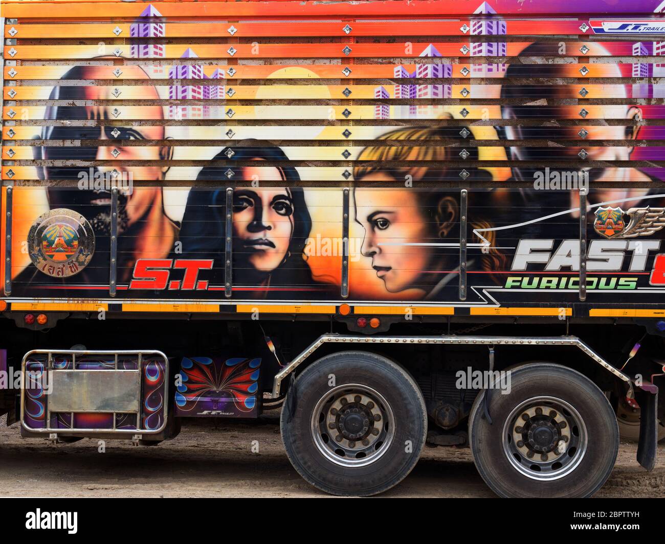 Decorated truck in Thailand Stock Photo - Alamy