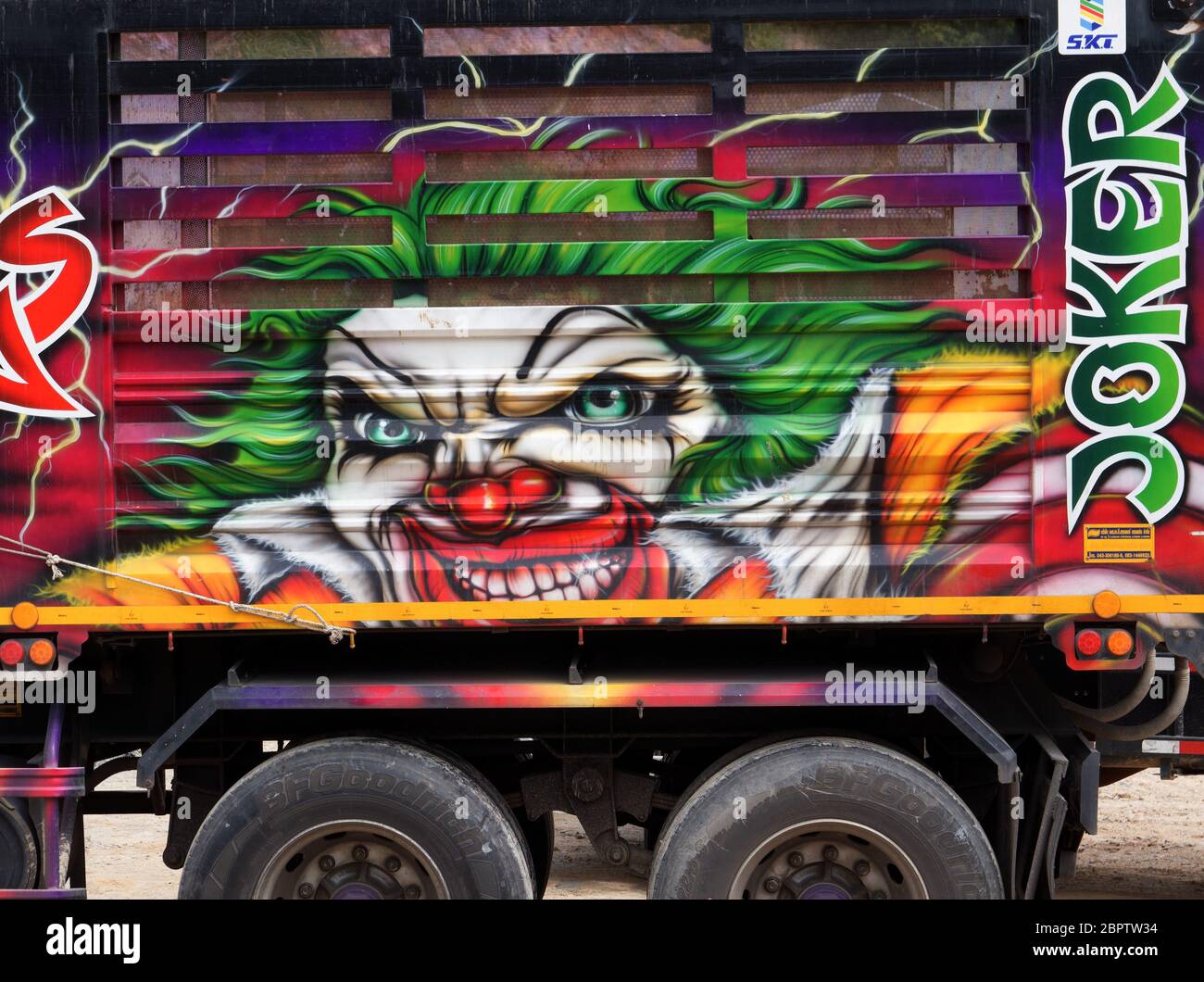 Decorated truck in Thailand Stock Photo - Alamy