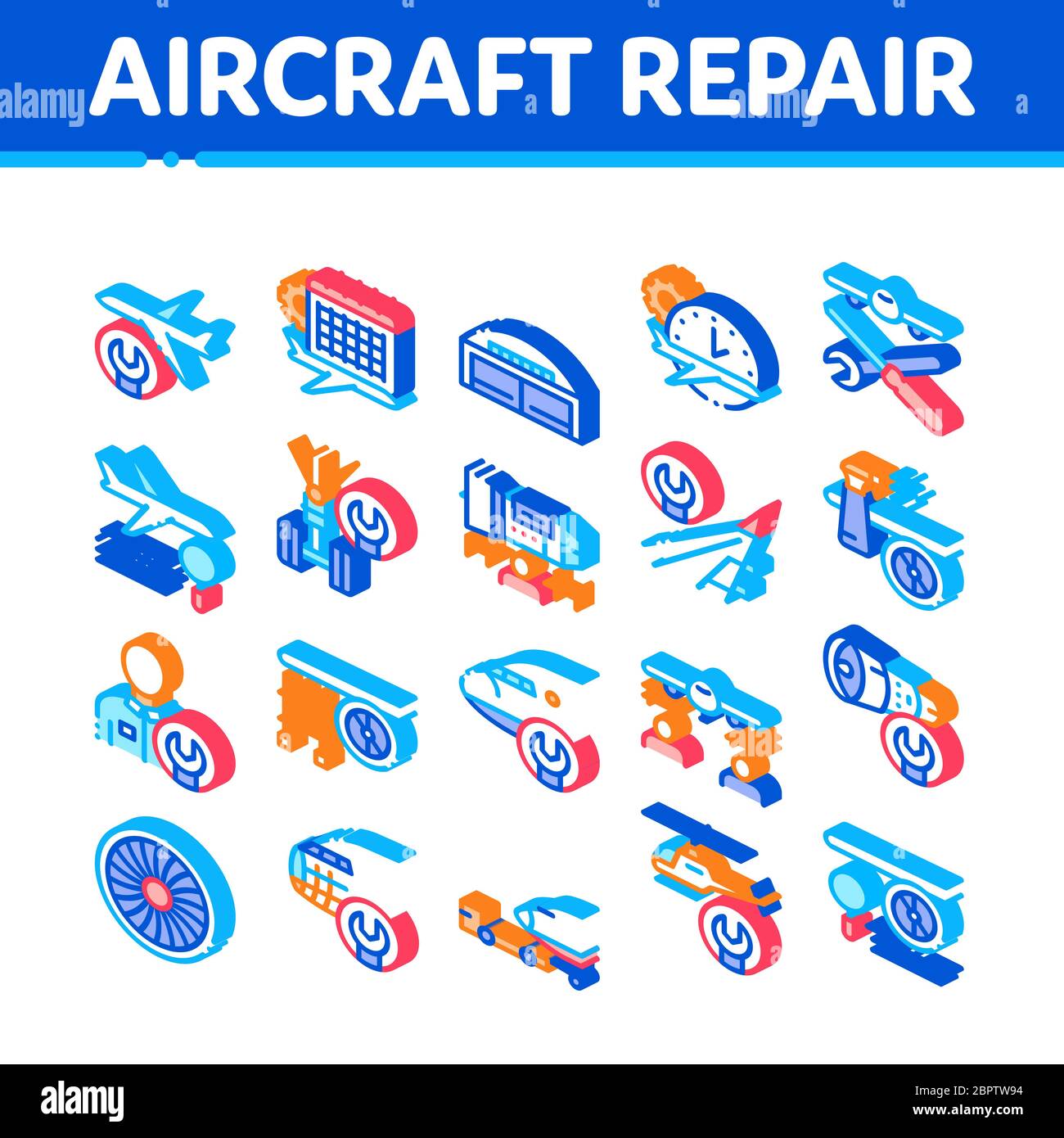 Repair aircraft engine Stock Vector Images - Alamy