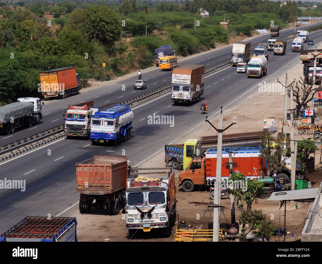 The Golden Quadrilateral in India Stock Photo - Alamy