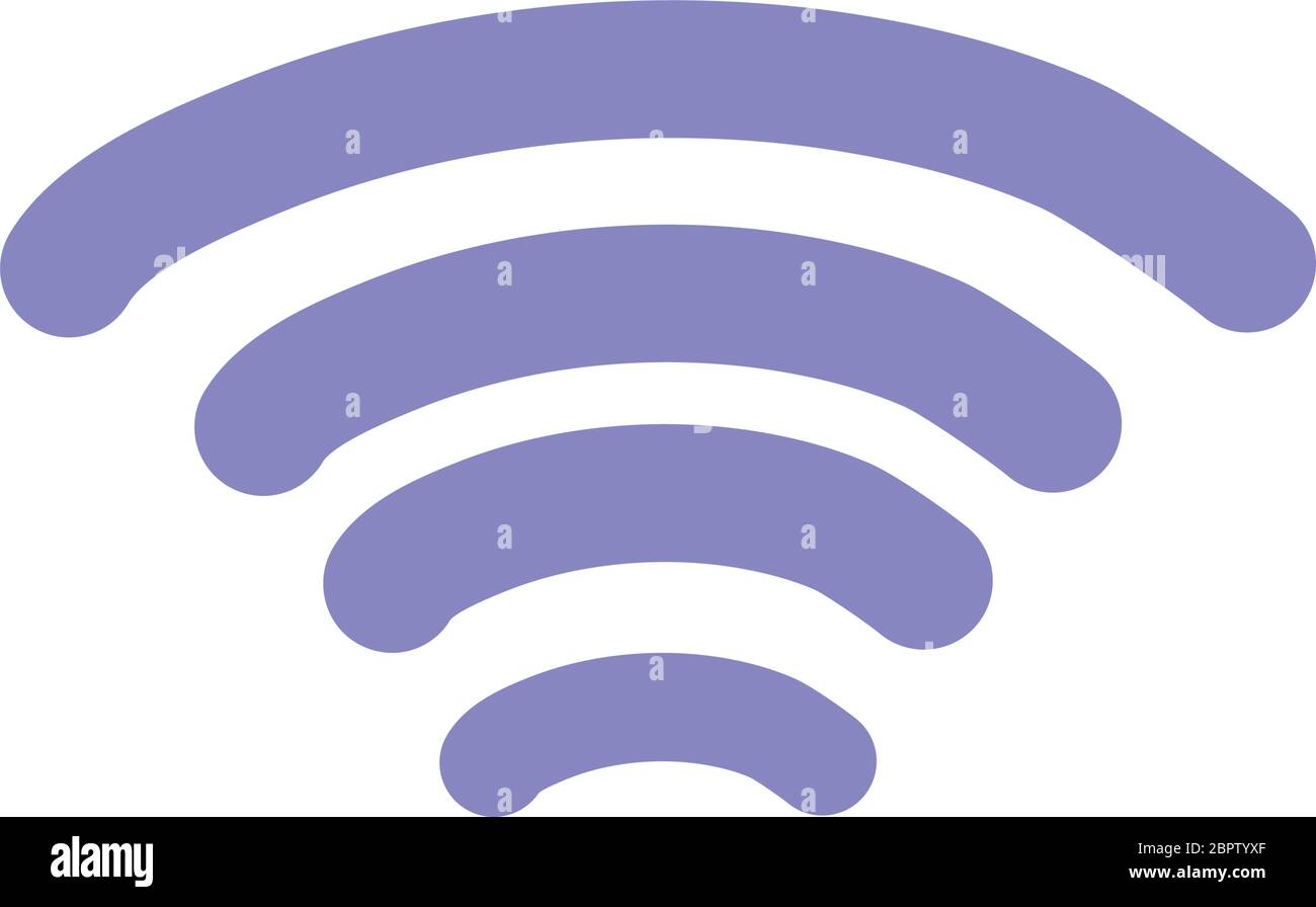 wifi signal icon over white background, flat style, vector illustration ...