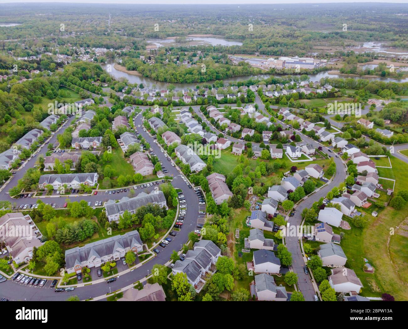 Suburban roofs hi-res stock photography and images - Alamy