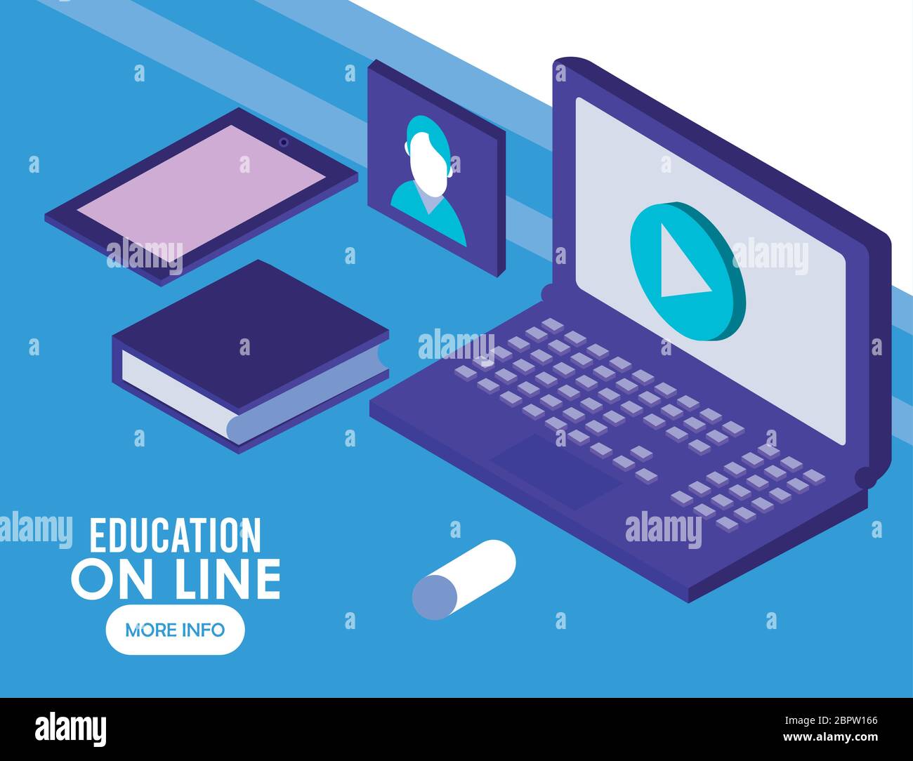 laptop and books education online tech Stock Vector Image & Art - Alamy