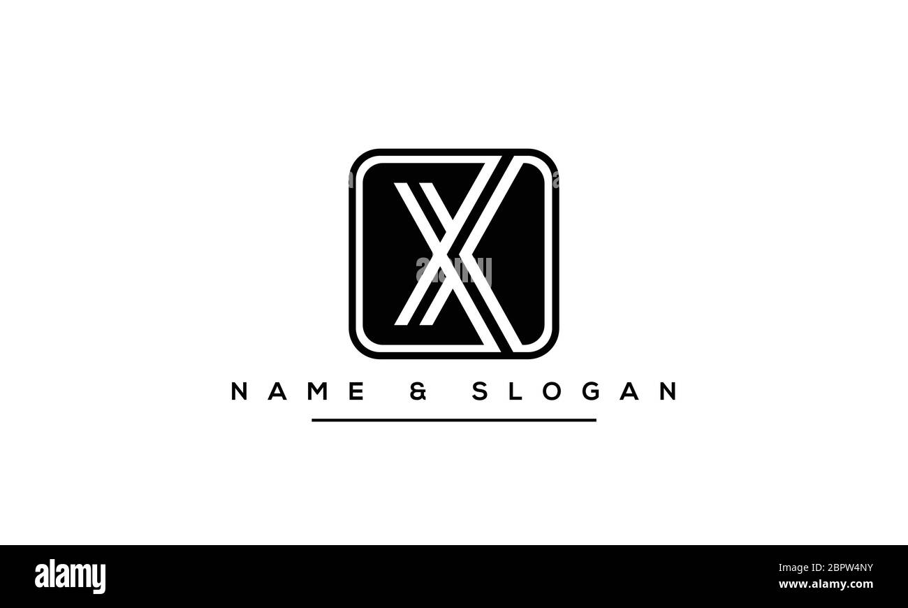 Abstract Letter X, XX Alphabet logo Monogram Stock Vector Image & Art ...