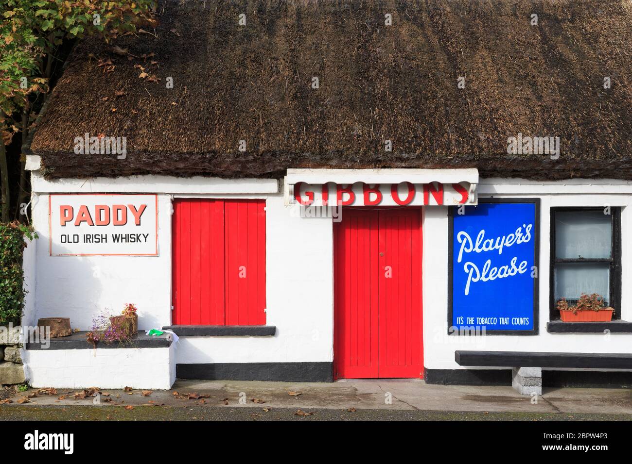 Thatched Pub in Neale Village,County Mayo,Connaught,Ireland,Europe ...