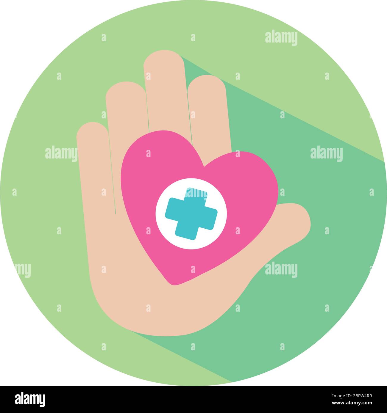 Patient hand block Stock Vector Images - Alamy