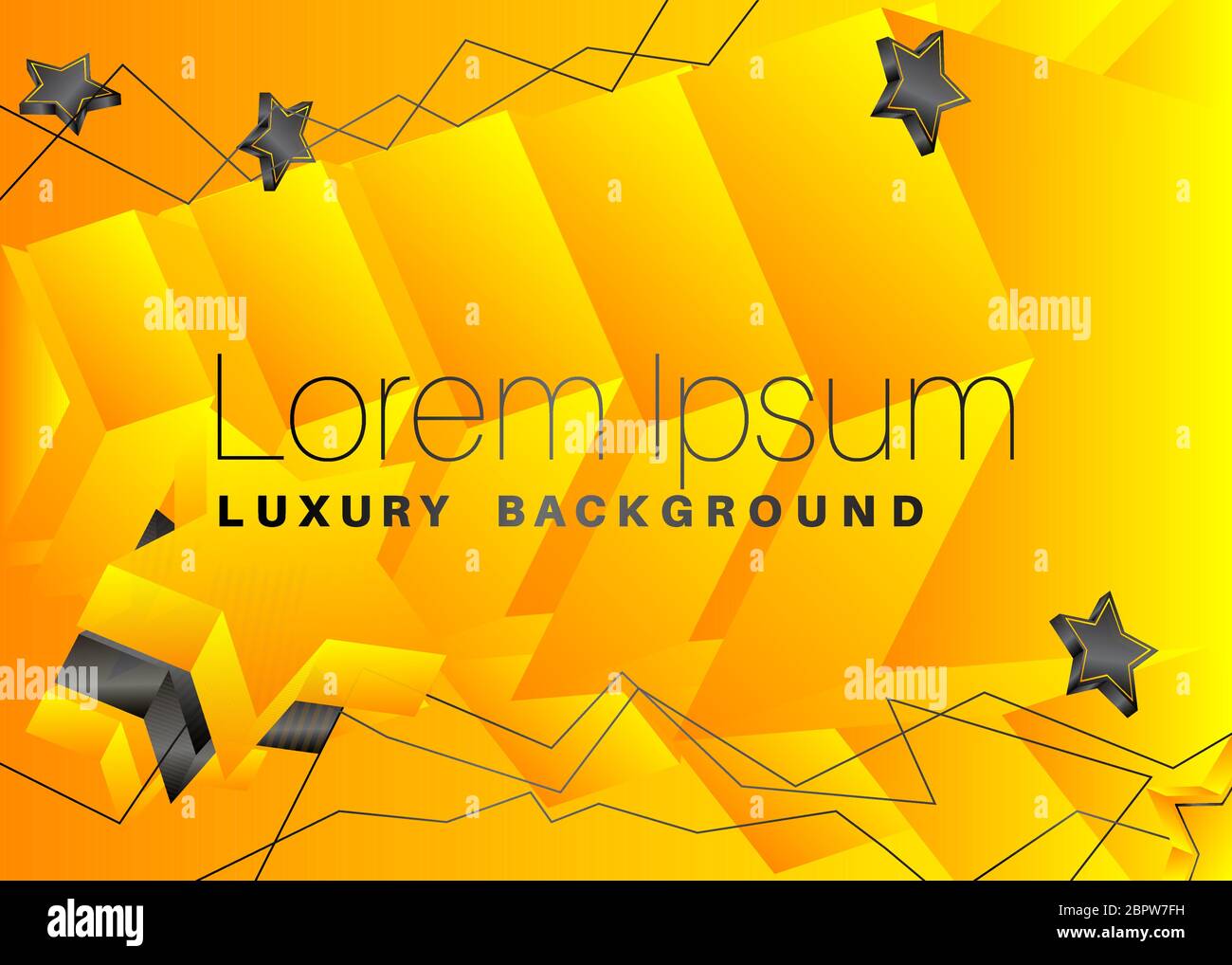 Minimalist yellow premium exclusive background. Vector luxury yellow ...
