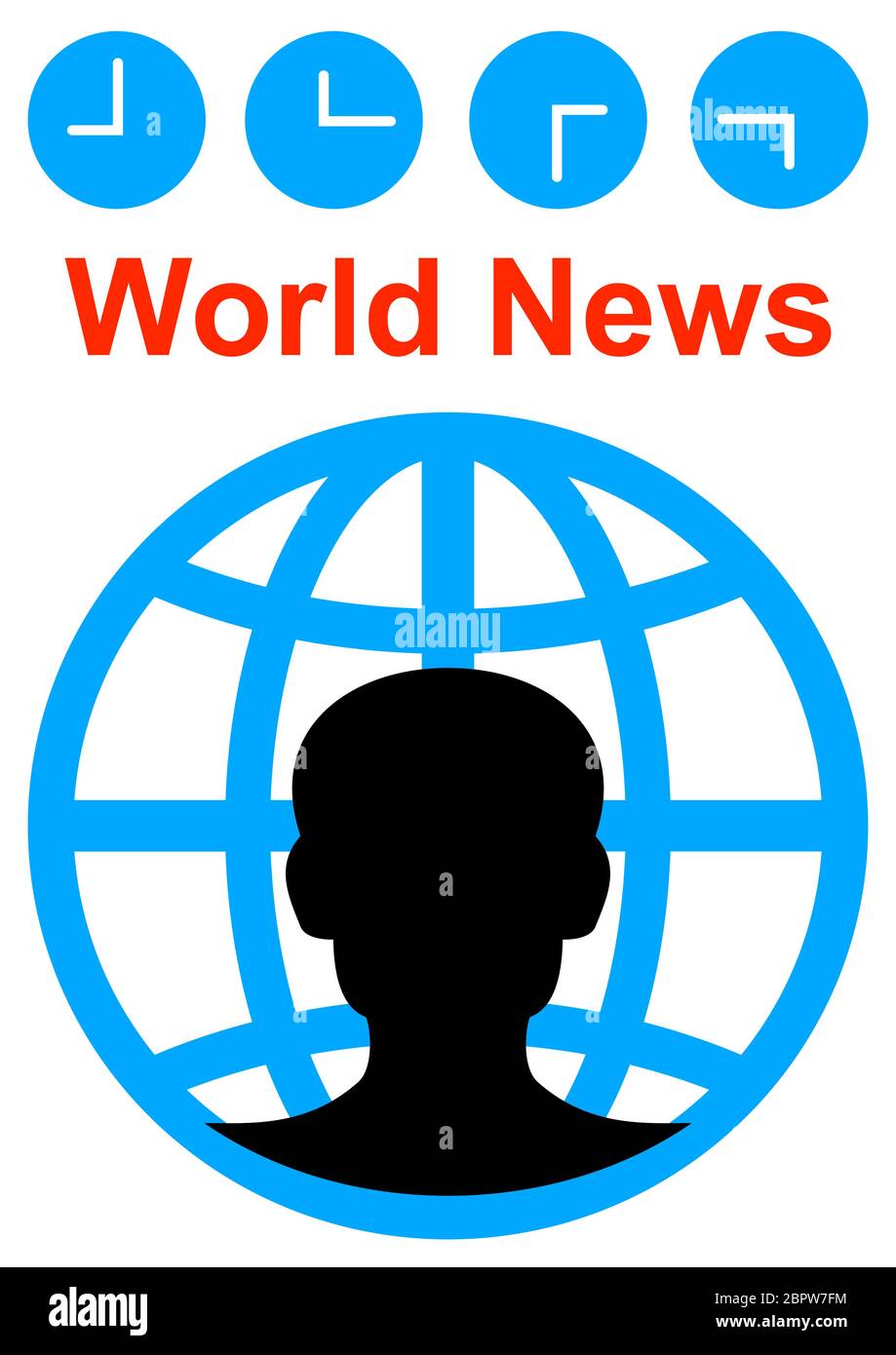 Template for the text of the world news program Stock Vector Image ...