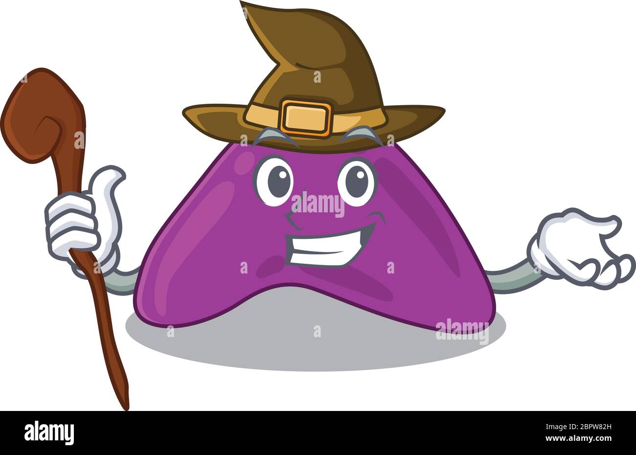 Adrenal funny but sneaky witch cartoon character design Stock Vector ...