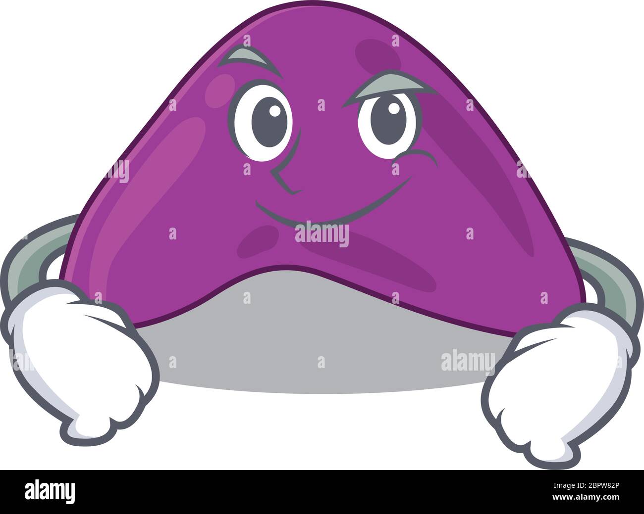 A cute arrogant caricature design of adrenal having confident gesture ...