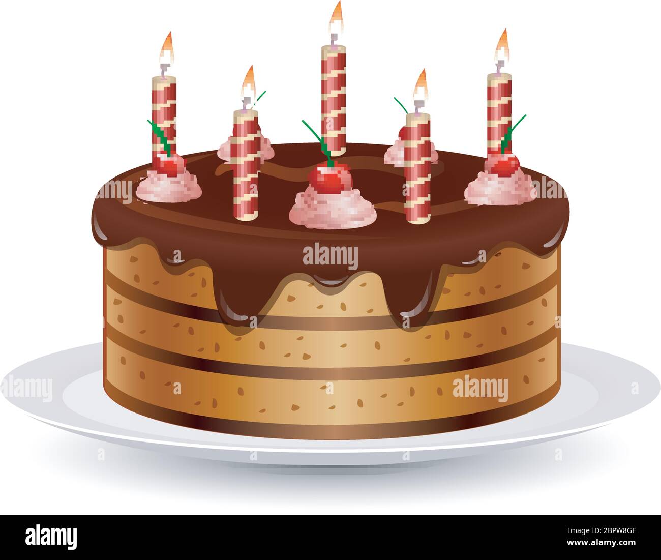 Birthday cake cartoon Stock Vector Image & Art - Alamy