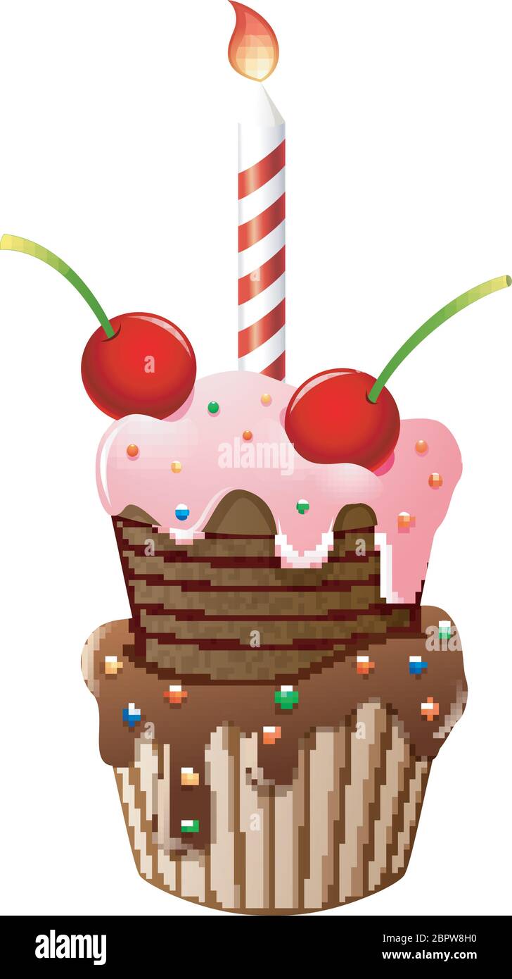 Birthday cake cartoon Stock Vector Image & Art - Alamy