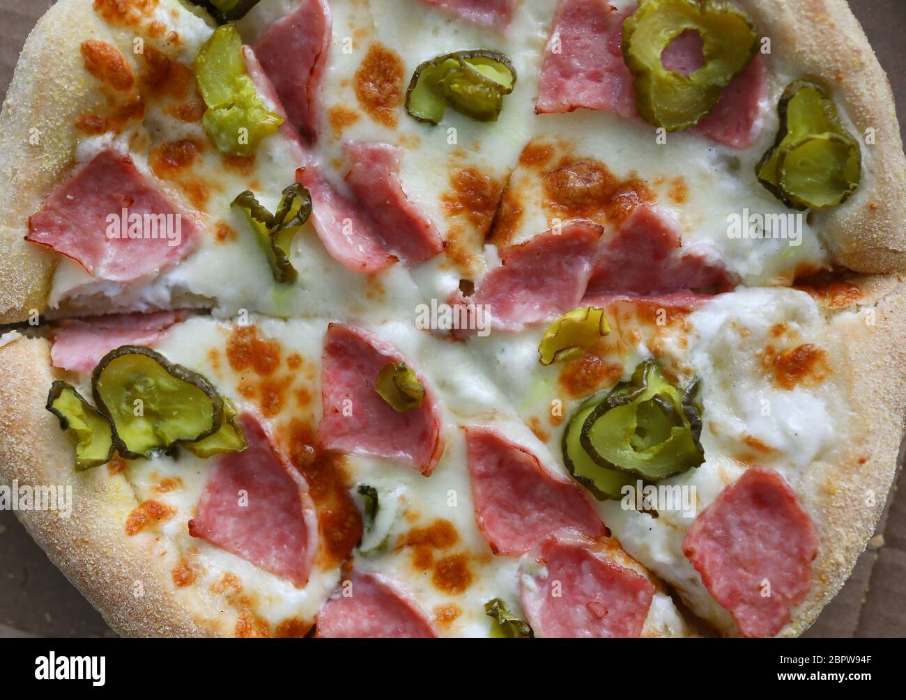 Colourful slice of dinner Stock Photo - Alamy