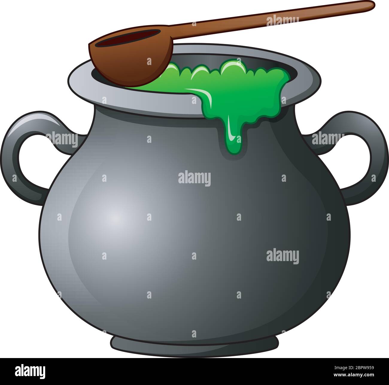 Witch cauldron cartoon Stock Vector Image & Art - Alamy