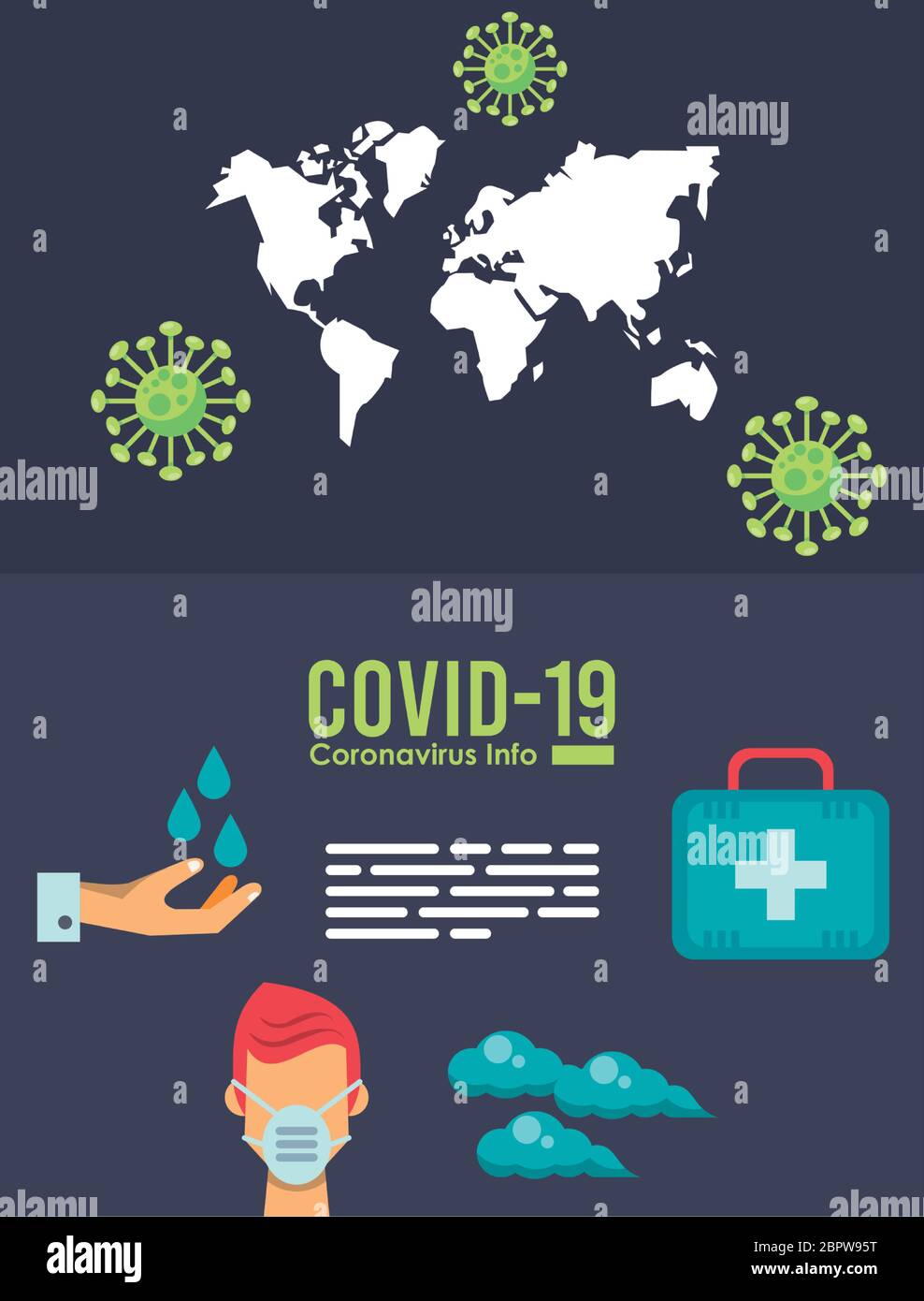 corona virus infographic with earth planet Stock Vector Image & Art - Alamy