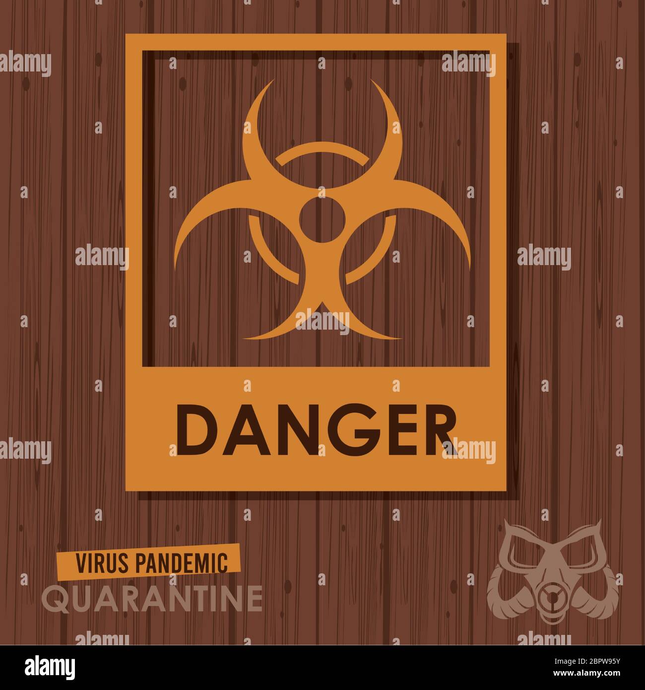 danger virus poster with biohazard symbol Stock Vector Image & Art - Alamy